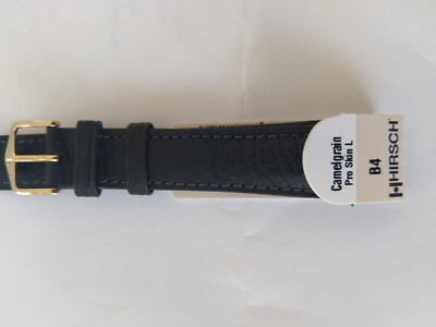 Hirsch Camelgrain 18 mm black Pro Skin, L | eBay