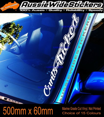 C*NTS F*CKED Car Vinyl Decal Sticker Bogan AUS Funny 4X4 Ute Aussie Ute ...