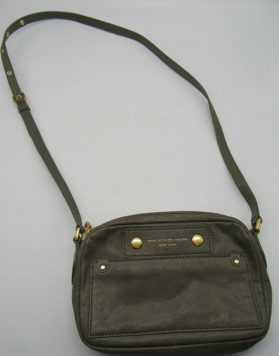 Marc by Marc Jacobs New York Green Goat Leather Crossbody Marc by Marc Jacobs New York Green Goat Leather Crossbody