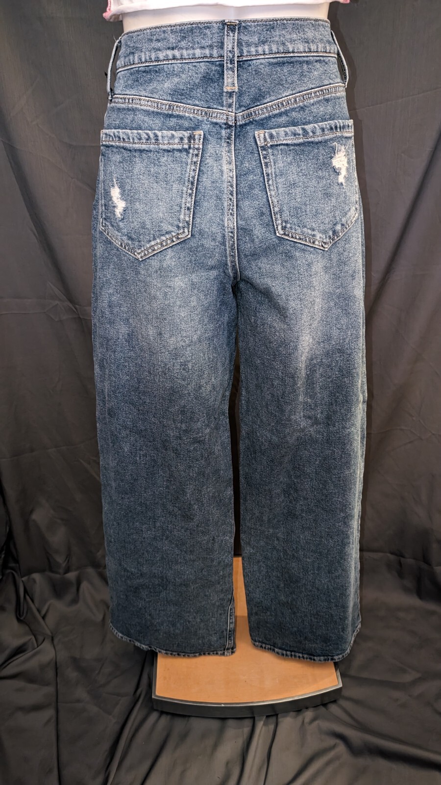SO Distressed Super High Rise 90's Wide Leg Jeans (si… - Gem