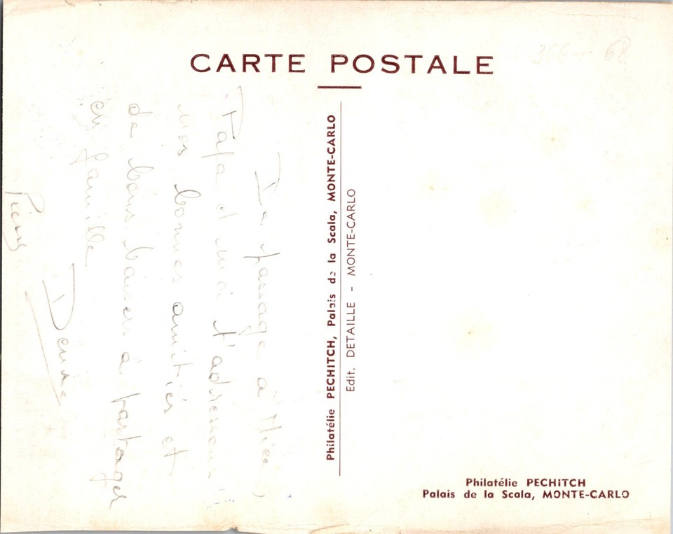 1956 Monaco First Day RPPC Maxi Postcard Cover Royal Wedding Rainer ...