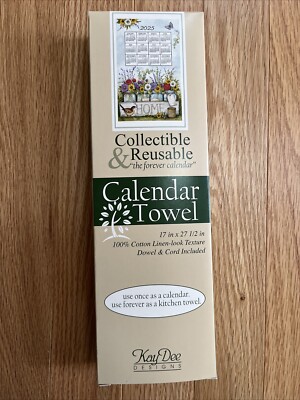 KayDee Home Floral Calendar Towel 2025 | eBay