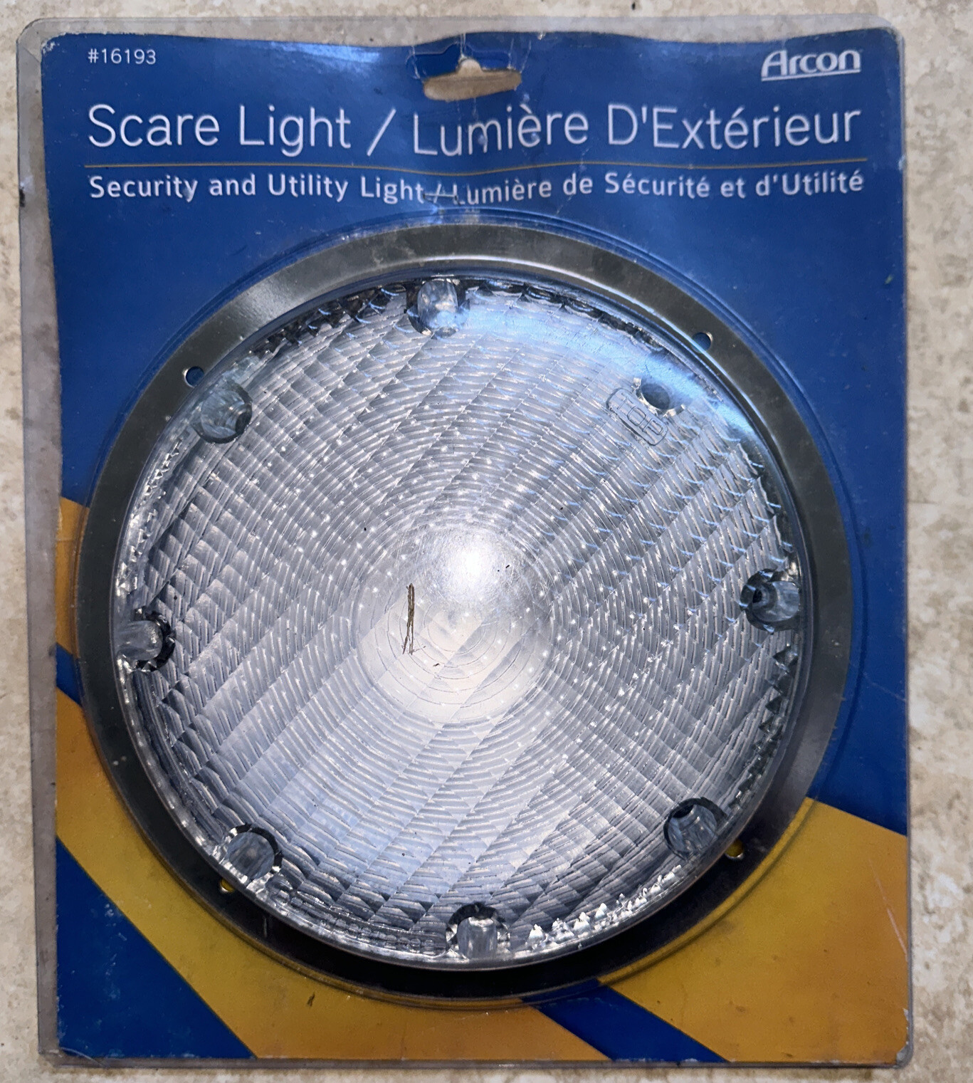 Arcon 16193 8.5" 12V Stainless Steel Scare Light with Clear Lens | eBay