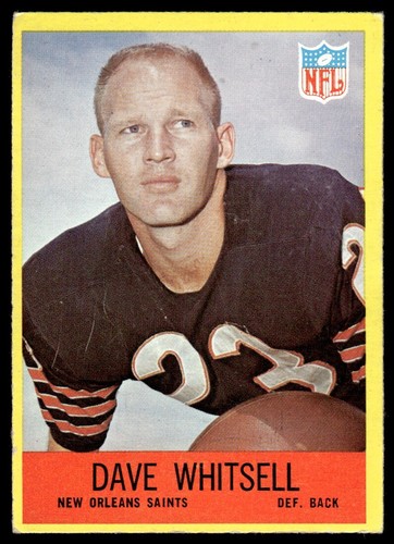 1967 Philadelphia Dave Whitsell Rookie New Orleans Saints #130 | eBay