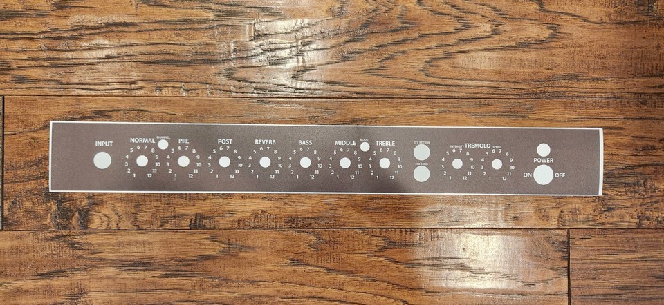 PEAVEY DELTA BLUES VINYL FACEPLATE OVERLAY | eBay