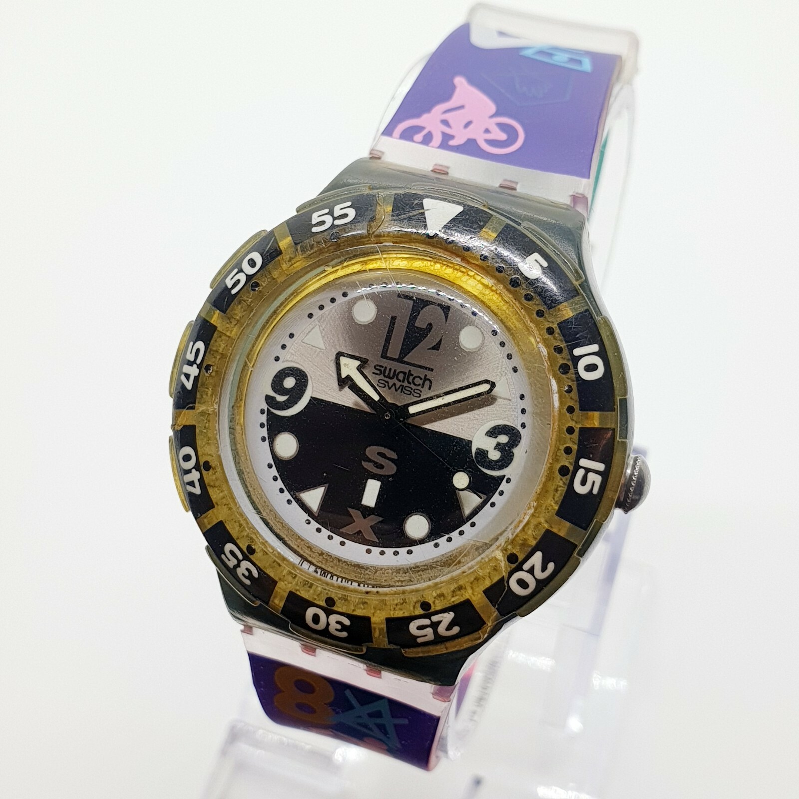 90s Swiss Swatch Scuba Diver Watch, 1994 Swatch Scuba… - Gem