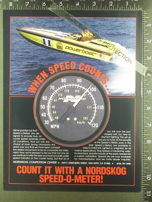 1986 ADVERTISEMENT for Nordskog, with Powerboat's Wellcraft Scarab 38 ...