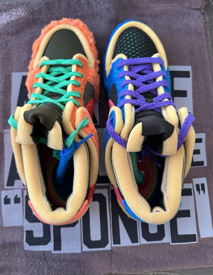 AUTHENTIC Nike CPFM Swamp Sponge Dunk Photo Blue/Digital Pink Size 9.5 ...