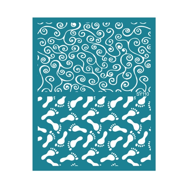 Geometric Silk Screen Stencils for Printing on Clay Fabric Paper DIY ...