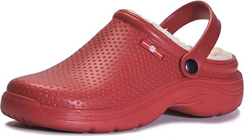 Eagsouni Waterproof Lined Clogs Fur Garden Shoes Mules House Slippers ...