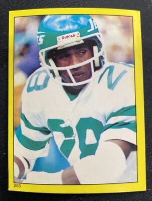 1982 Darrol Ray New York Jets Topps Yellow Sticker #253 Free Ship O | eBay