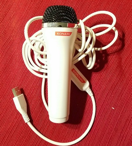Konami Logitech USB Microphone for PS2 PS3 Wii XBox 360 E-UR20 White ...