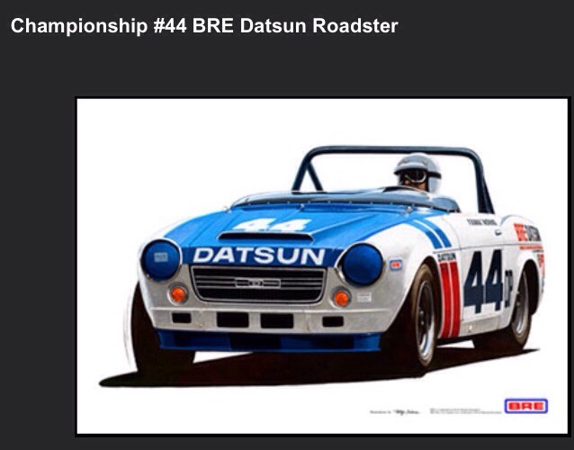 Championship #44 BRE Datsun Roadster- Car Poster New! Own It! | eBay