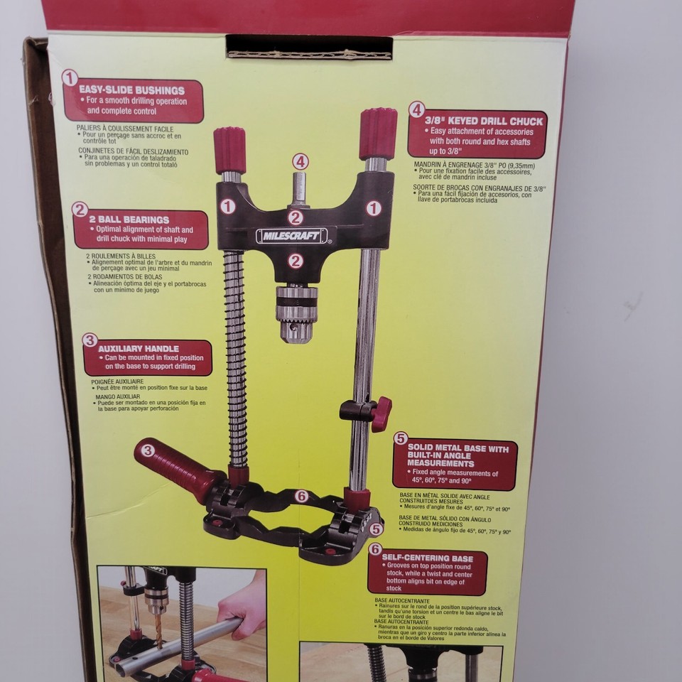 Milescraft DrillMate woodworking Portable Multi-Angle Drill Guide jig ...