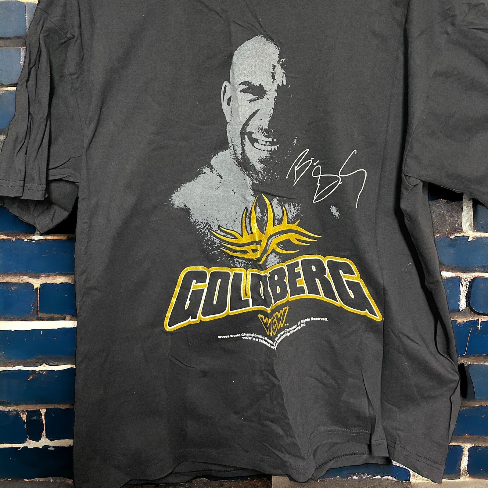 Vintage EXC 1998 WCW Goldberg Wrestling T Shirt Adult… - Gem