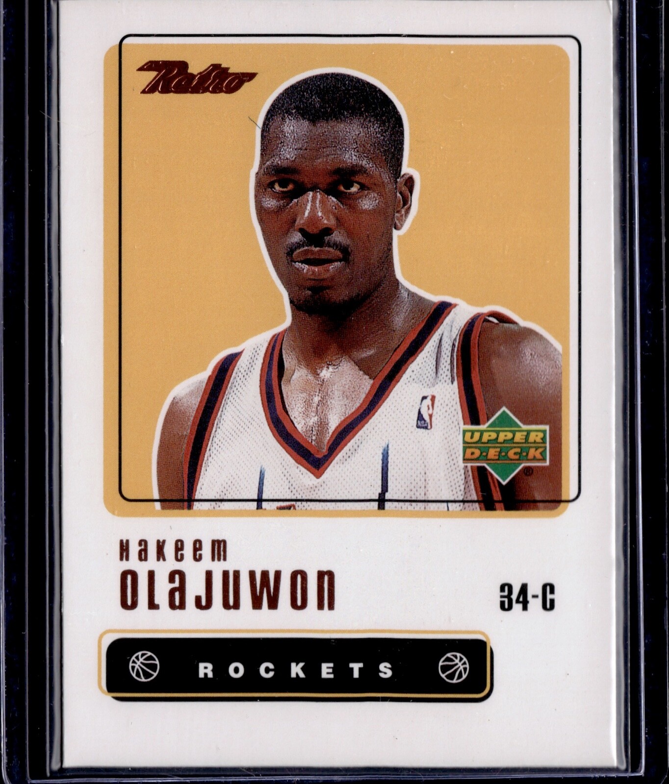 1999-00 Upper Deck Retro Houston Rockets Basketball Card #92 Hakeem ...