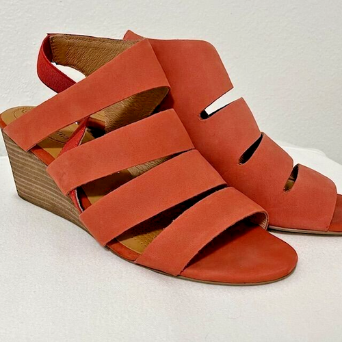 CC Corso Como Ontariss Wedge Slingback Sandal in Hot Sauce Wood Wedge ...