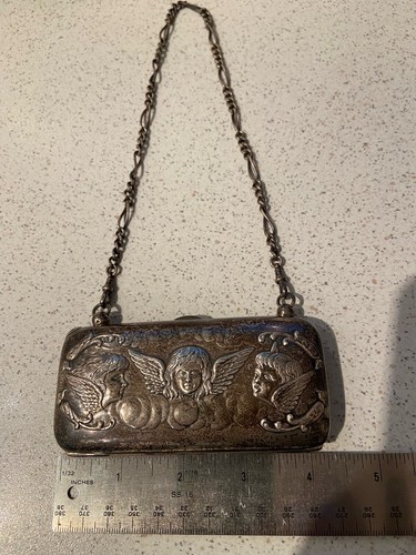 Circa 1890s Victorian era Sterling purse handbag antique vintage ...