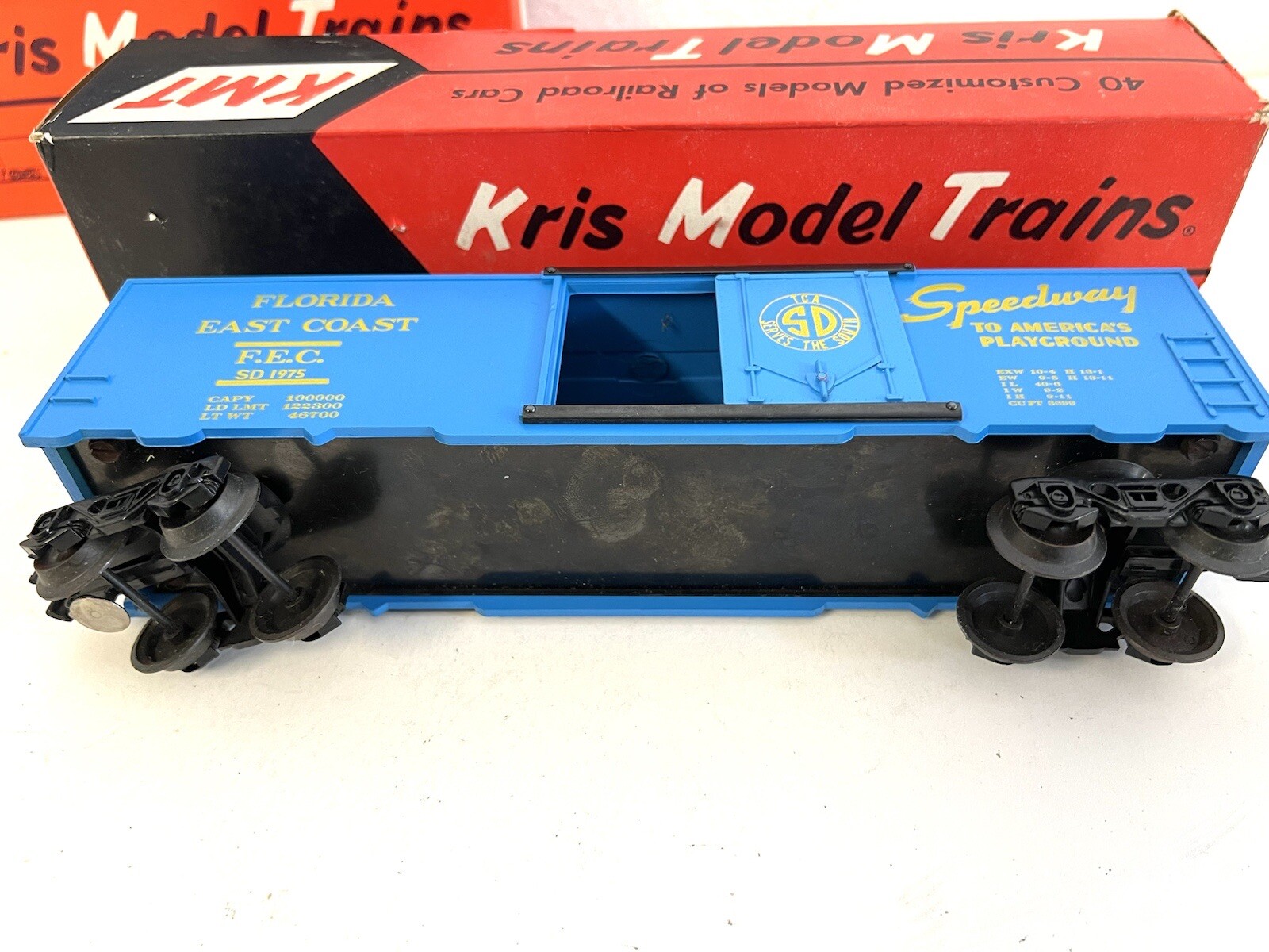 3 KMT Train Box Cars Florida East Coast, Delaware & Hudson + Sterling ...