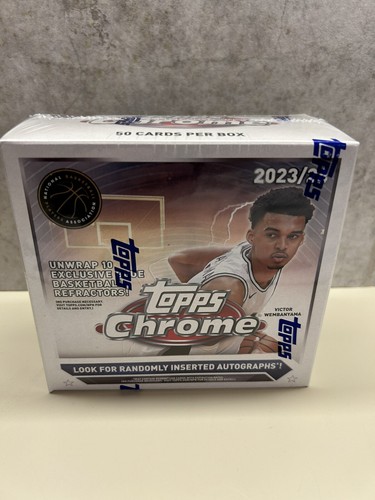 2023-24 Topps Chrome Basketball Monster Mega Box WEMBANYAMA? ¡IN-HAND ...