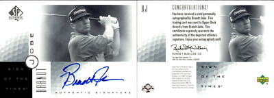 2001 SP Authentic Sign of the Times #BJ Brandt Jobe Auto - NM-MT | eBay