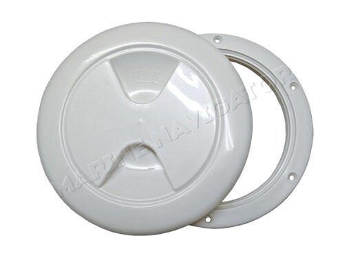 Threaded Hatch Cover Polypropylene with Rubber Gasket White 4 inch ...
