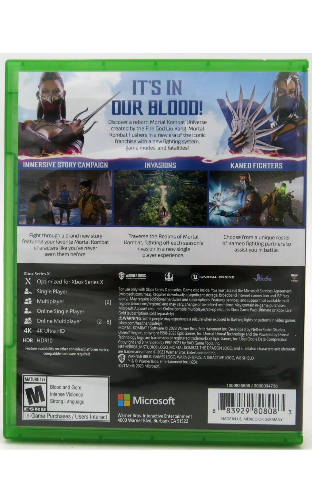 Mortal Kombat 1 - Microsoft Xbox Series X Physical Game In Original ...