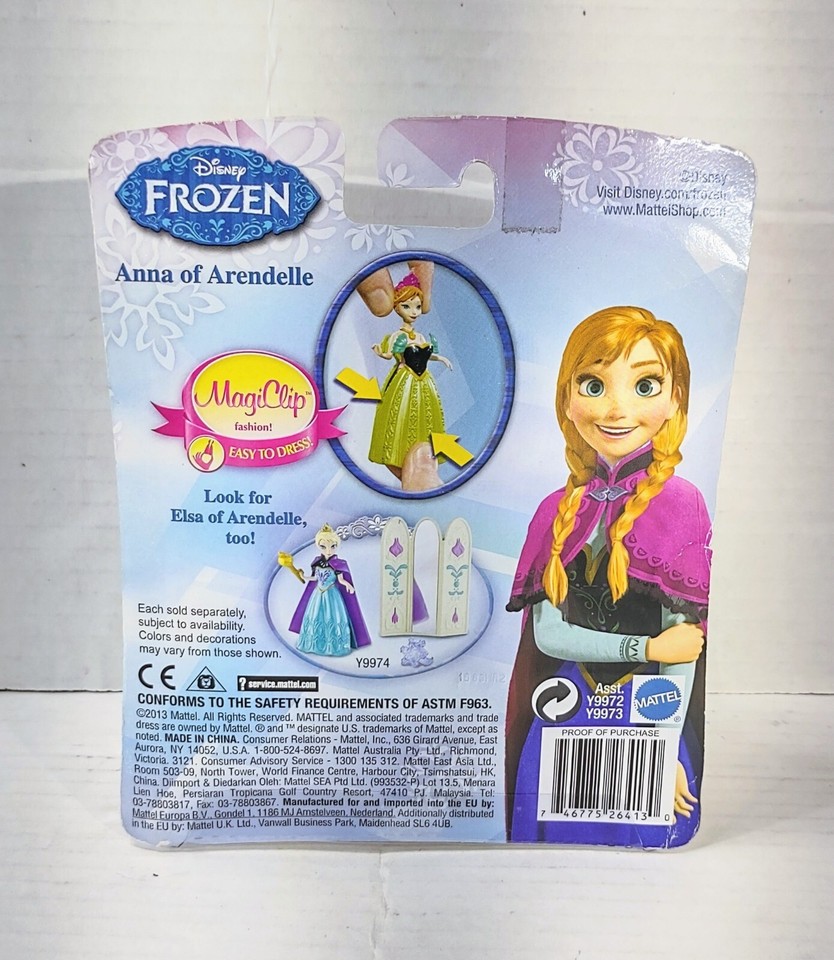 Disney Frozen Anna Of Arendelle Magiclip Polly Pocket with Ring | eBay