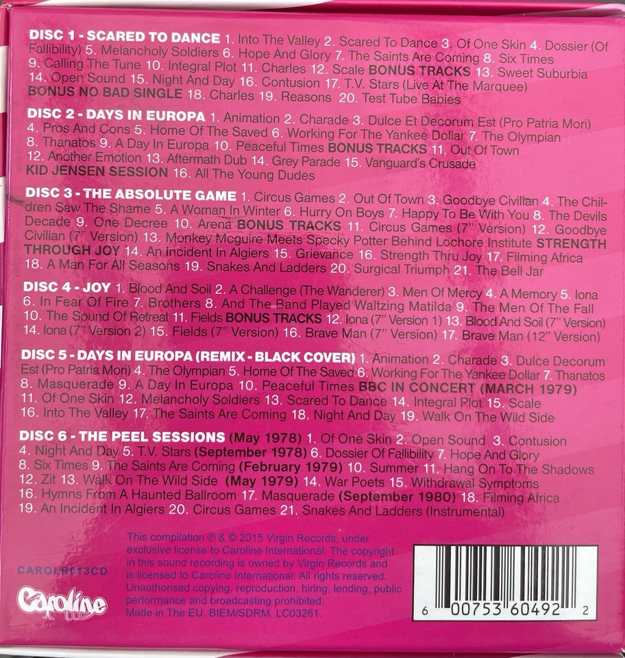 Skids: The Virgin Years CD Box Set 6 Disc Collection (2015) | eBay UK