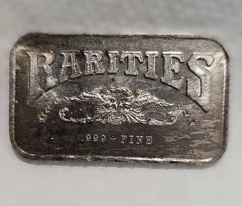 Vintage 1980s Rarities Refining Co. 1 oz .999 Fine Silver Art Bar | eBay