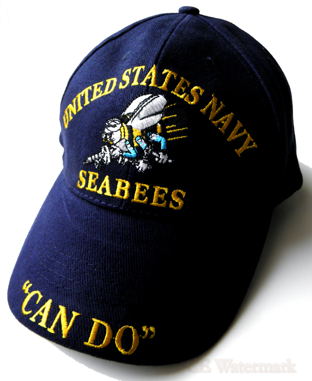 USN SEABEES NAVY SEABEE CAN DO EMBROIDERED BASEBALL CAP HAT | eBay
