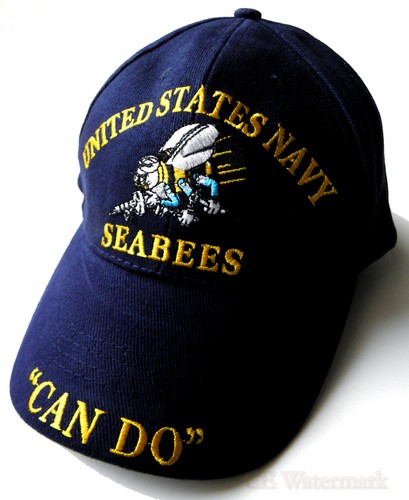 USN SEABEES NAVY SEABEE CAN DO EMBROIDERED BASEBALL CAP HAT | eBay