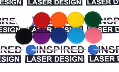 3" 76mm Acrylic disc (10 Pack) color acrylic round circle Craft Disk ...