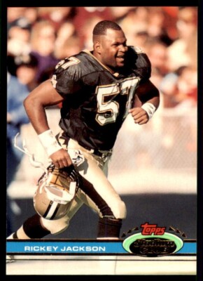 1991 TOPPS STADIUM CLUB FOOTBALL CARD NEW ORLEANS SAINTS #274 RICKEY ...