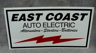 EAST COAST AUTO ELECTRIC Alternators - Starters - Batteries ~ Decal ...