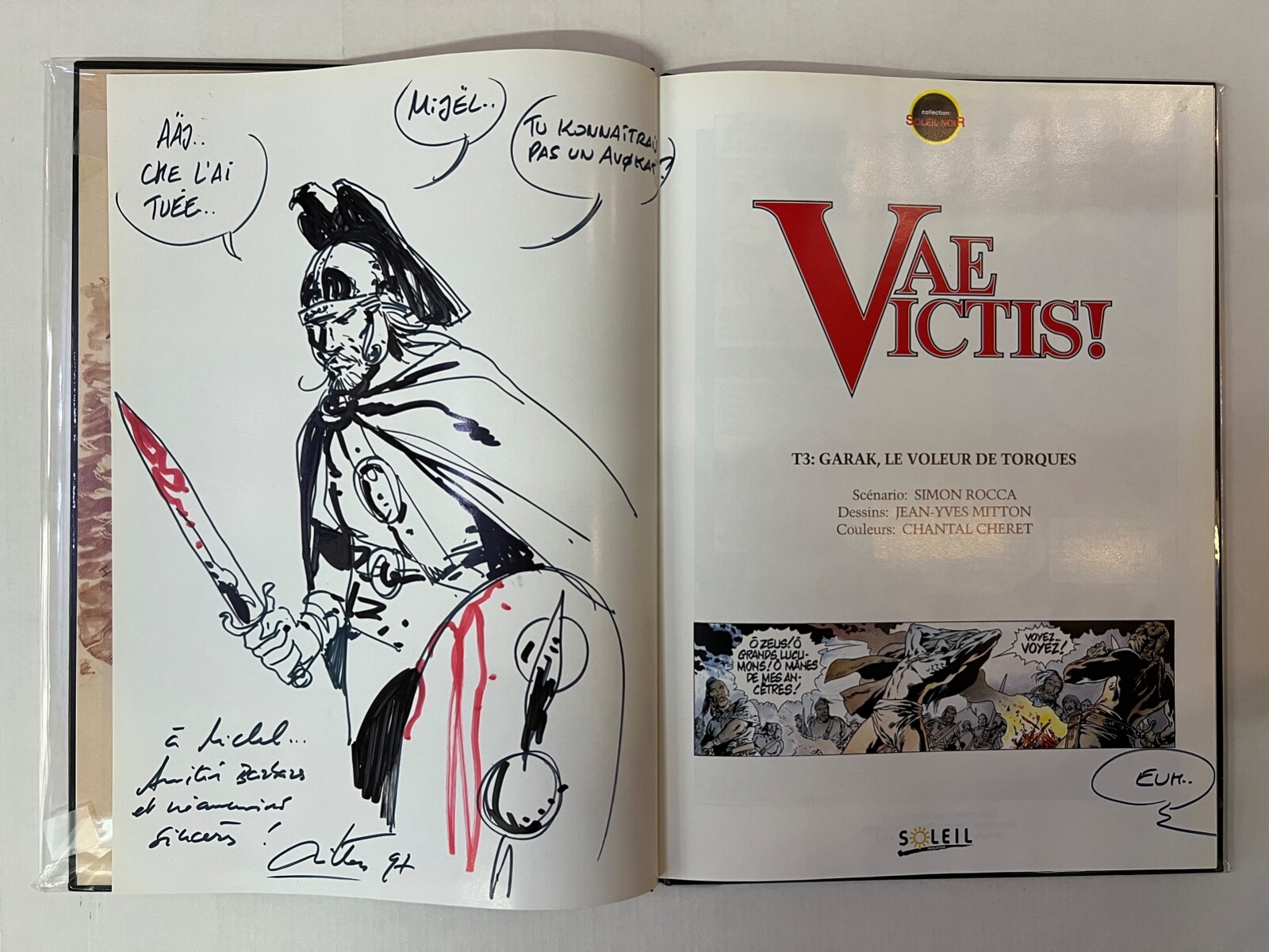Dédicace BD MITTON VAE VICTIS TBE | eBay