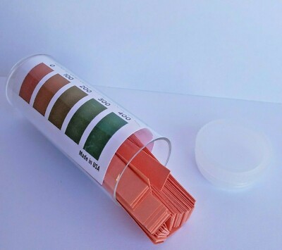 QT-10V Hydrion Quaternary QUAT Sanitizer Solution Test Check Strips 0 ...