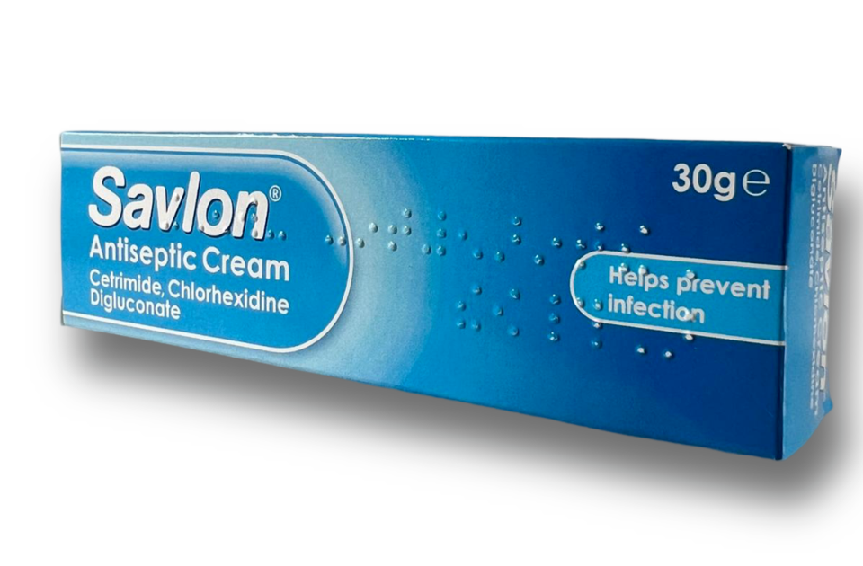 Savlon 30g Antiseptic Cream for Cuts, First aid Burns Scalds Blisters ...