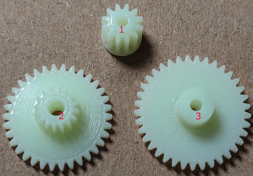 Lot of 3 Gears for Philips AR668 Cassette Deck Tape Recorder Tape ...