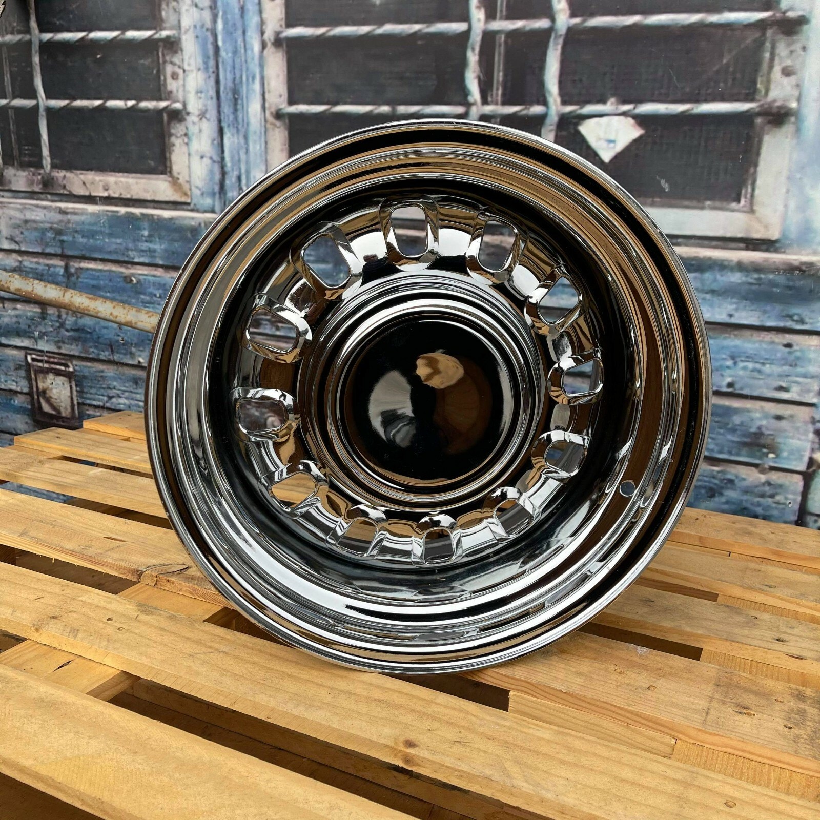 15" 12 Slot Wheels Chrome Fits For XA XB XC Falcon 15x7 15x8 Rims PCD ...