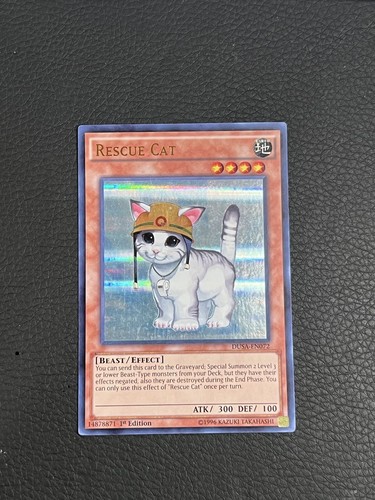 Yugioh Rescue Cat DUSA-EN072 Ultra Rare 1st NM | eBay