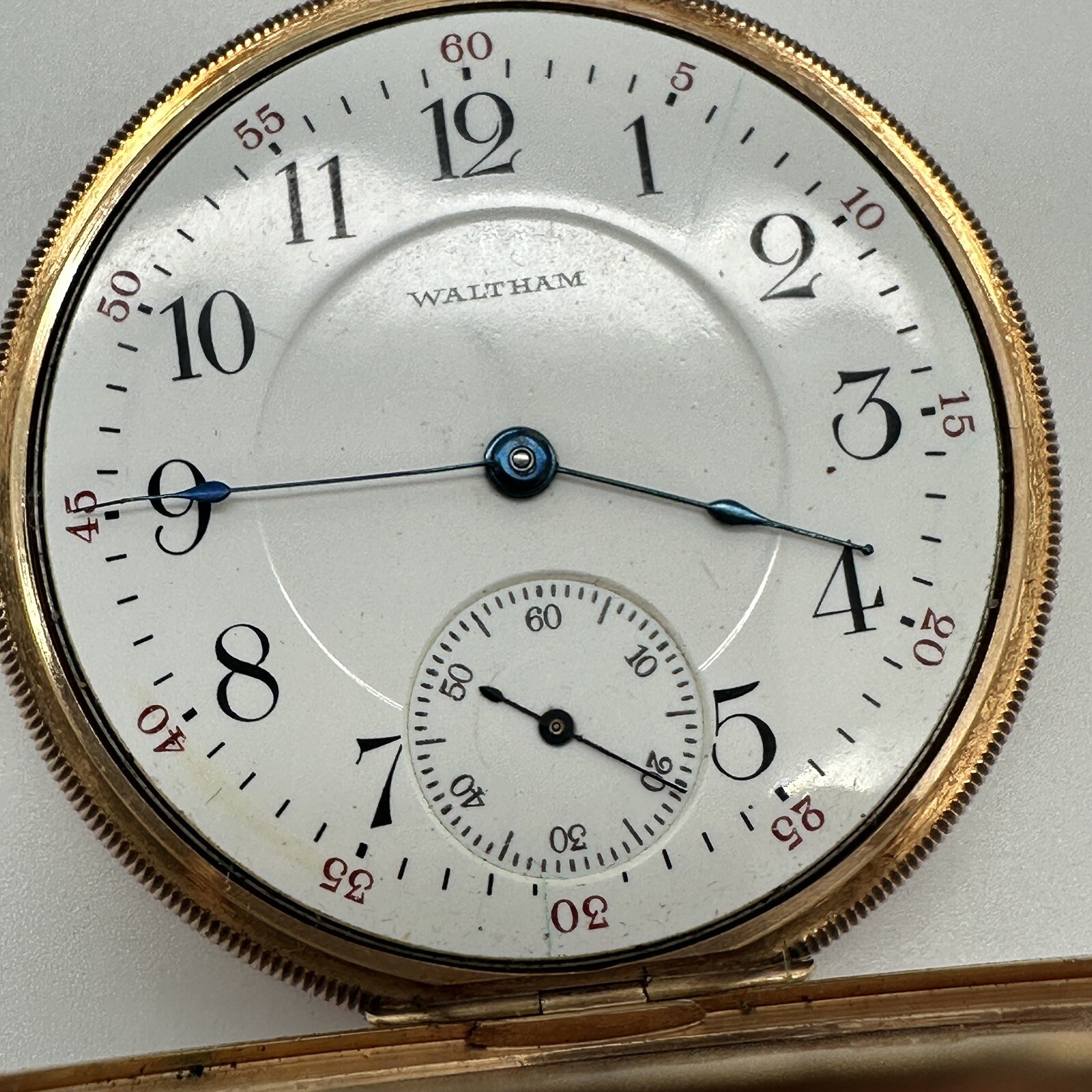 14k GOLD WALTHAM KEYSTONE POCKET WATCH 17 Jewels 19850352 5433790 585 ...