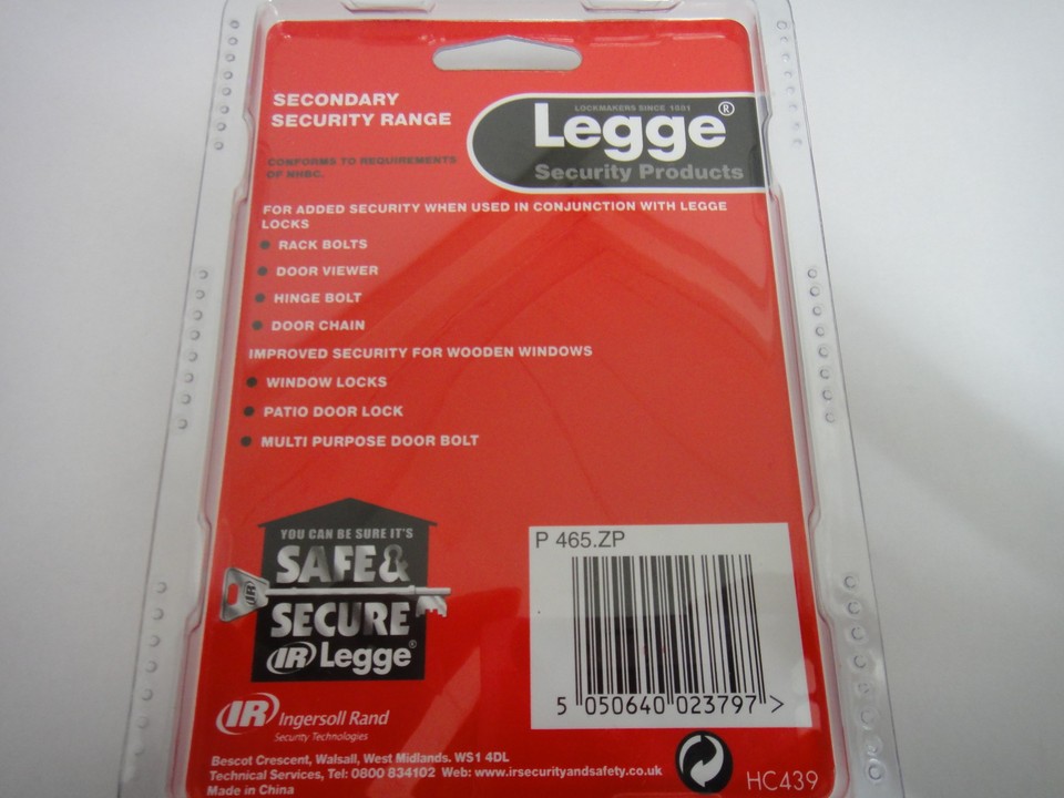 SPLINED KEYS 2 x LEGGE P465.ZP KEY FOR DOOR SECURITY RACK BOLTS - NEW ...