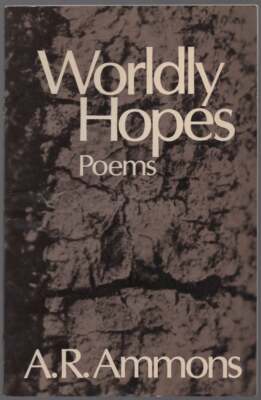 A R AMMONS / Worldly Hopes Poems 1st Edition 1982 | eBay