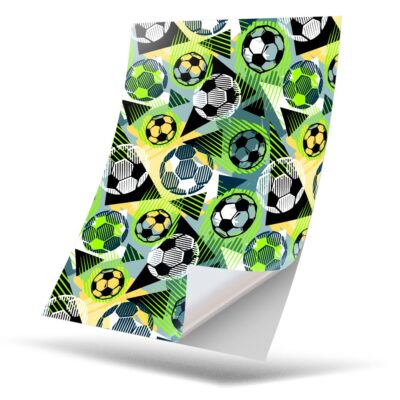 1 x Vinyl Sticker A4 - Football Funky Pattern Kids Boys #24489 | eBay UK