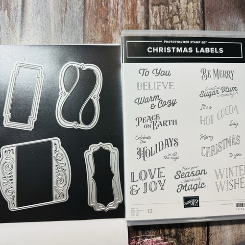 Stampin' Up Christmas Labels Stamp Set & Dies | eBay