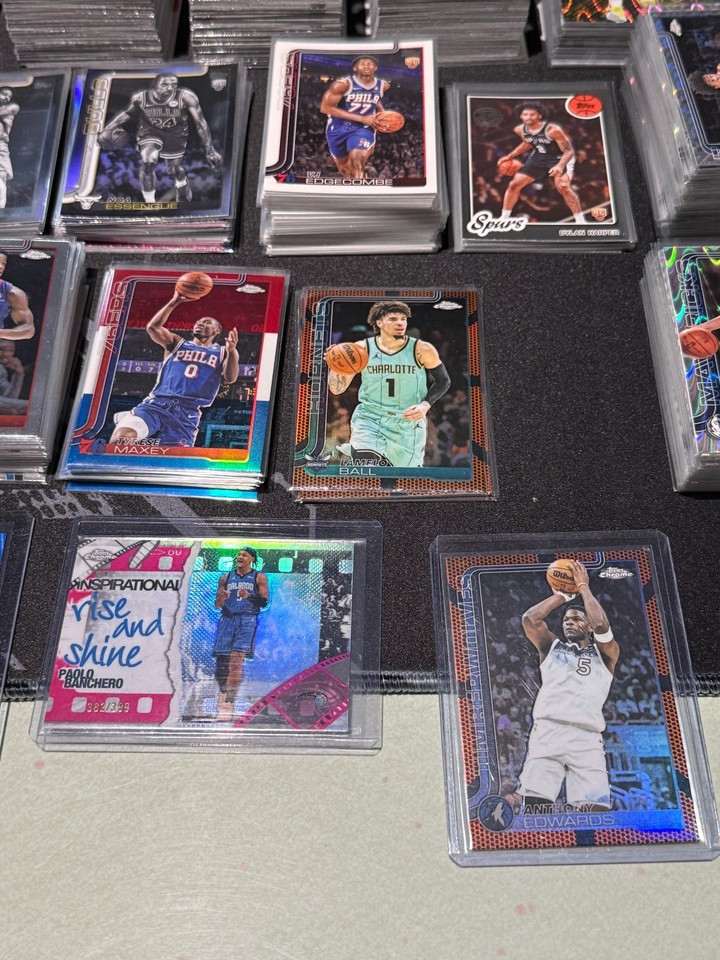 2025-2026 NBA Topps Chrome Lot- HUGE OVER 700 Cards! Current Rookies ...
