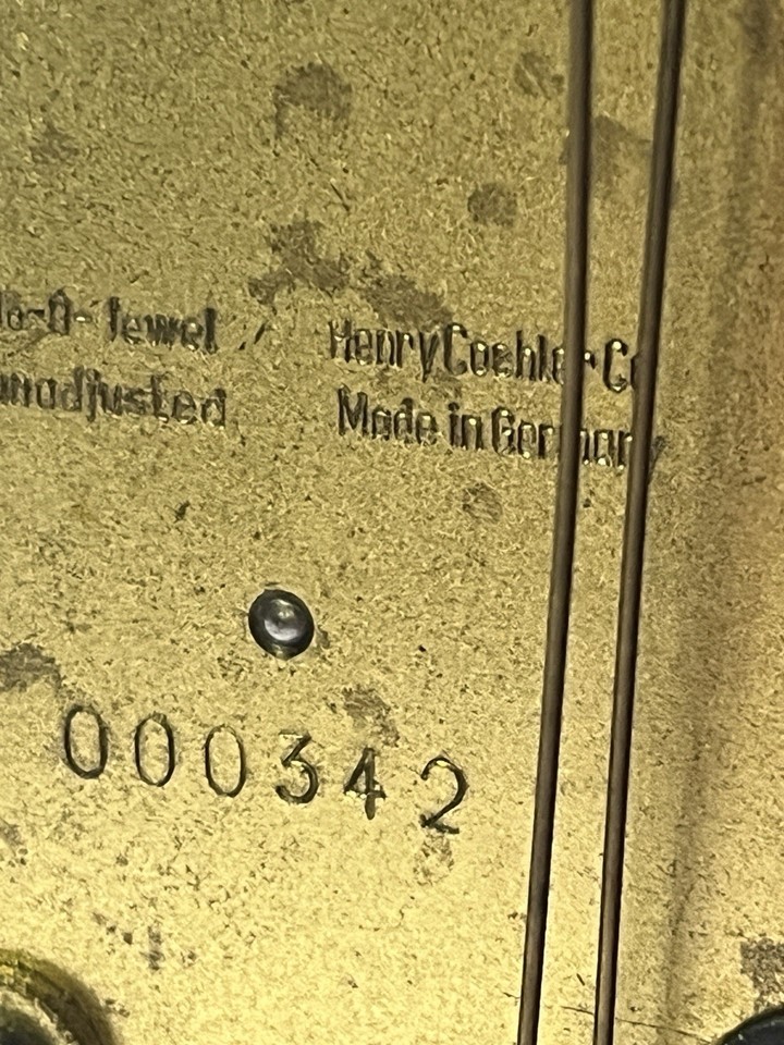 Vintage Large Antique HECO German Wood Mantel Clock Erhard Jauch ...