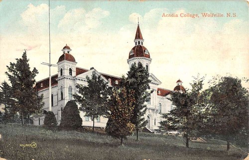 Wolfville Nova Scotia Canada Acadia College Antique Postcard K99047 | eBay