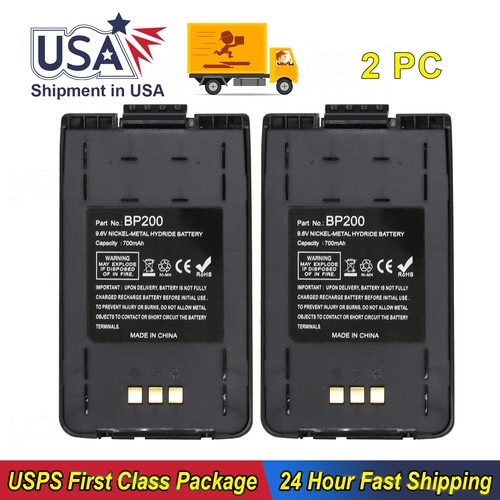 2 PC BP-200L BP-200L Nickel Battery For Icom IC-T8A, IC-T8, IC-T8H 700 ...